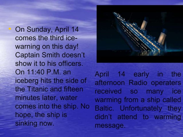 history of titanic | PPTX | Cruises | Travel Type