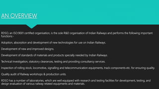 RDSO Training ppt | PPTX