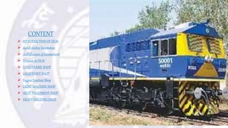 Ppt of training dlw varanasi | PPTX | Rail Travel | Travel Type