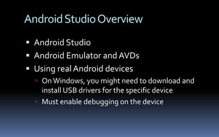 Ppt of tutorial android app | PPTX