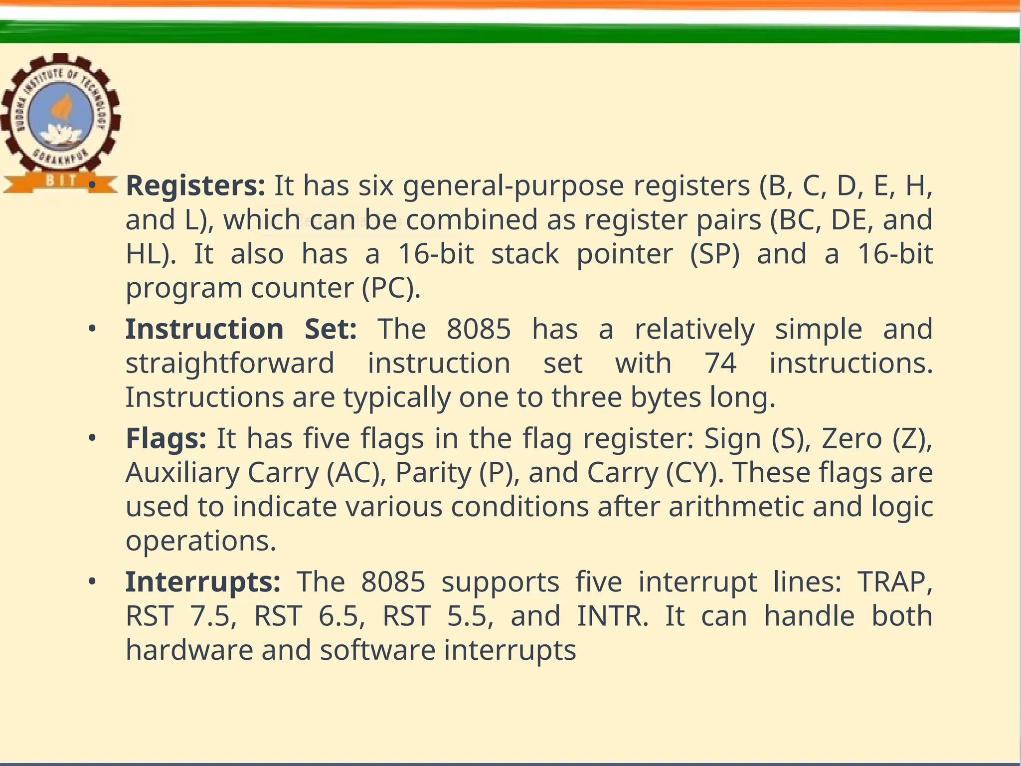 Ppt Of Unit 1 Of Microprocessor And Microcontroller Ppt
