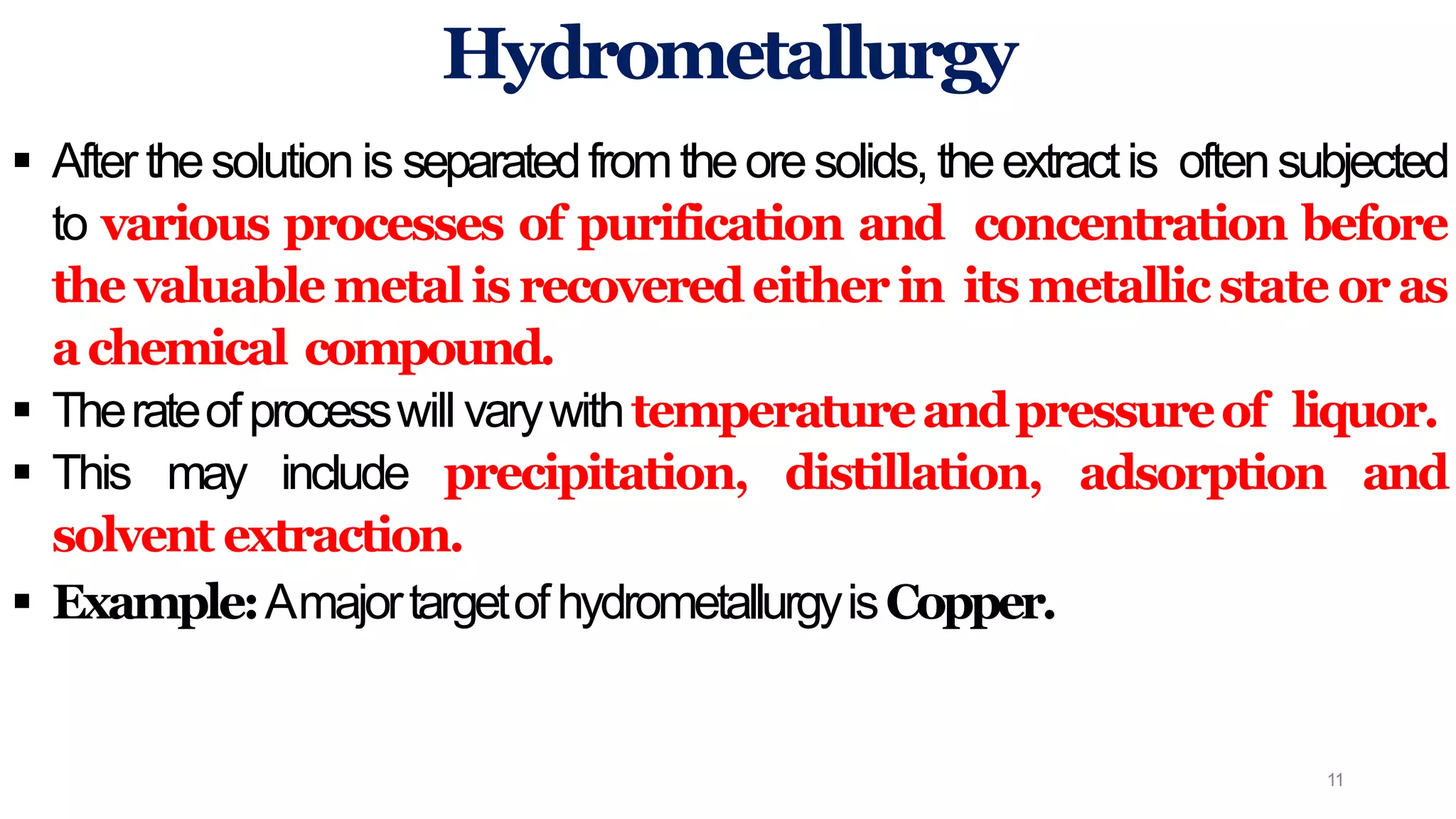 overview of metallurgy | PPT
