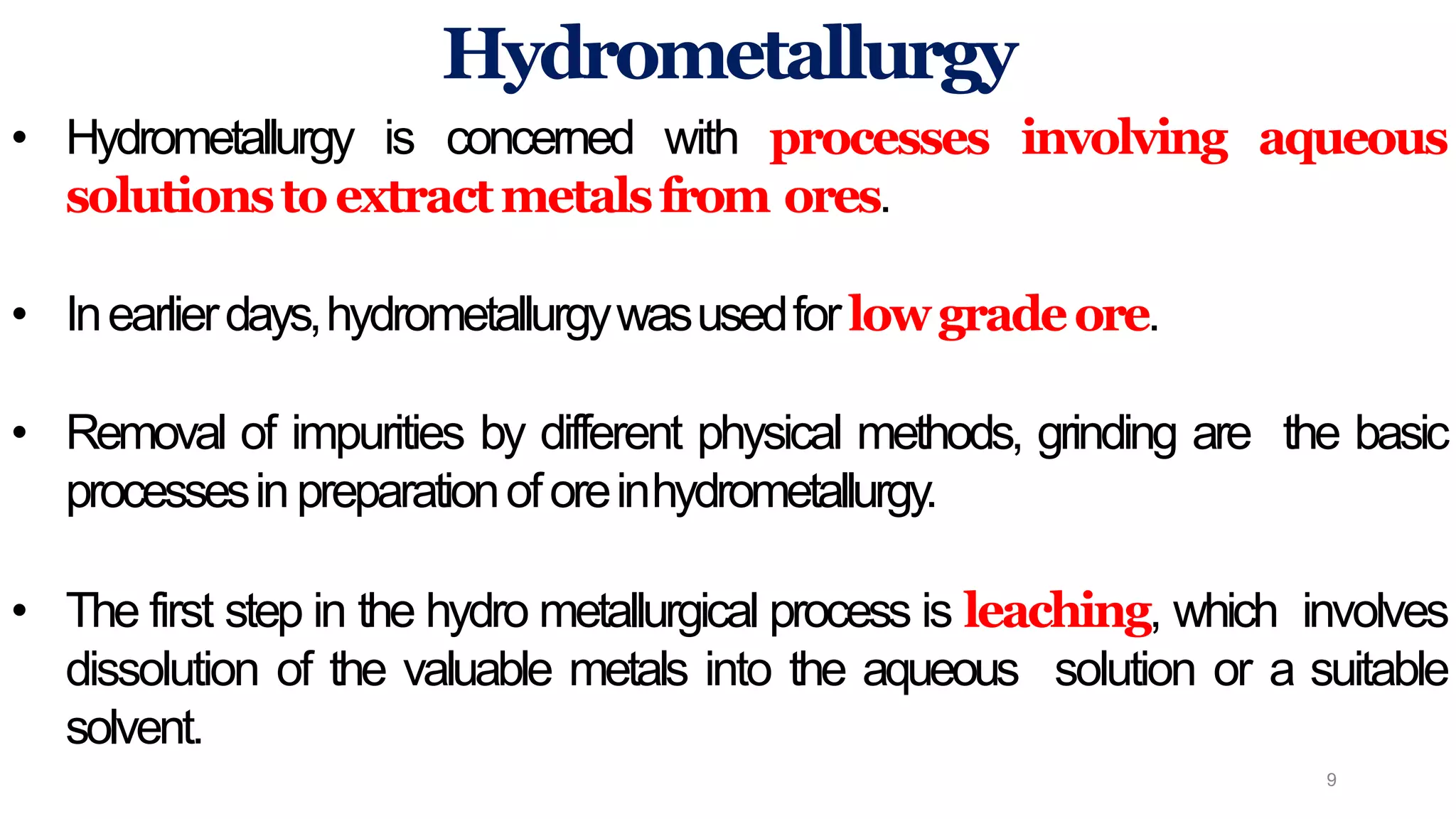 overview of metallurgy | PPT