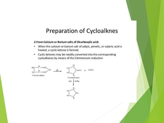 Ppt of unit 5 cycloalkanes | PPTX