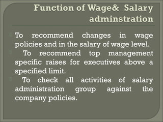 wage and salary administration | PPT