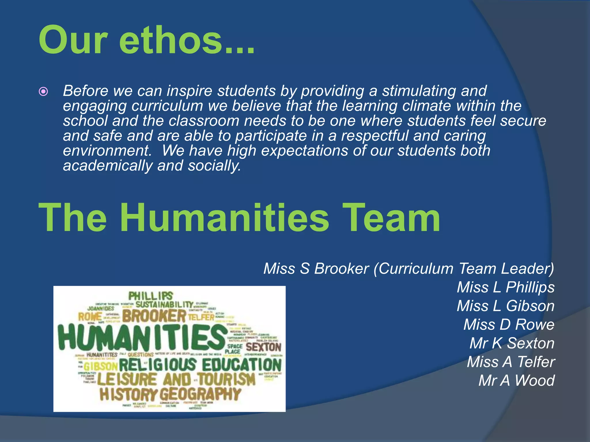 Humanities Department | PPTX