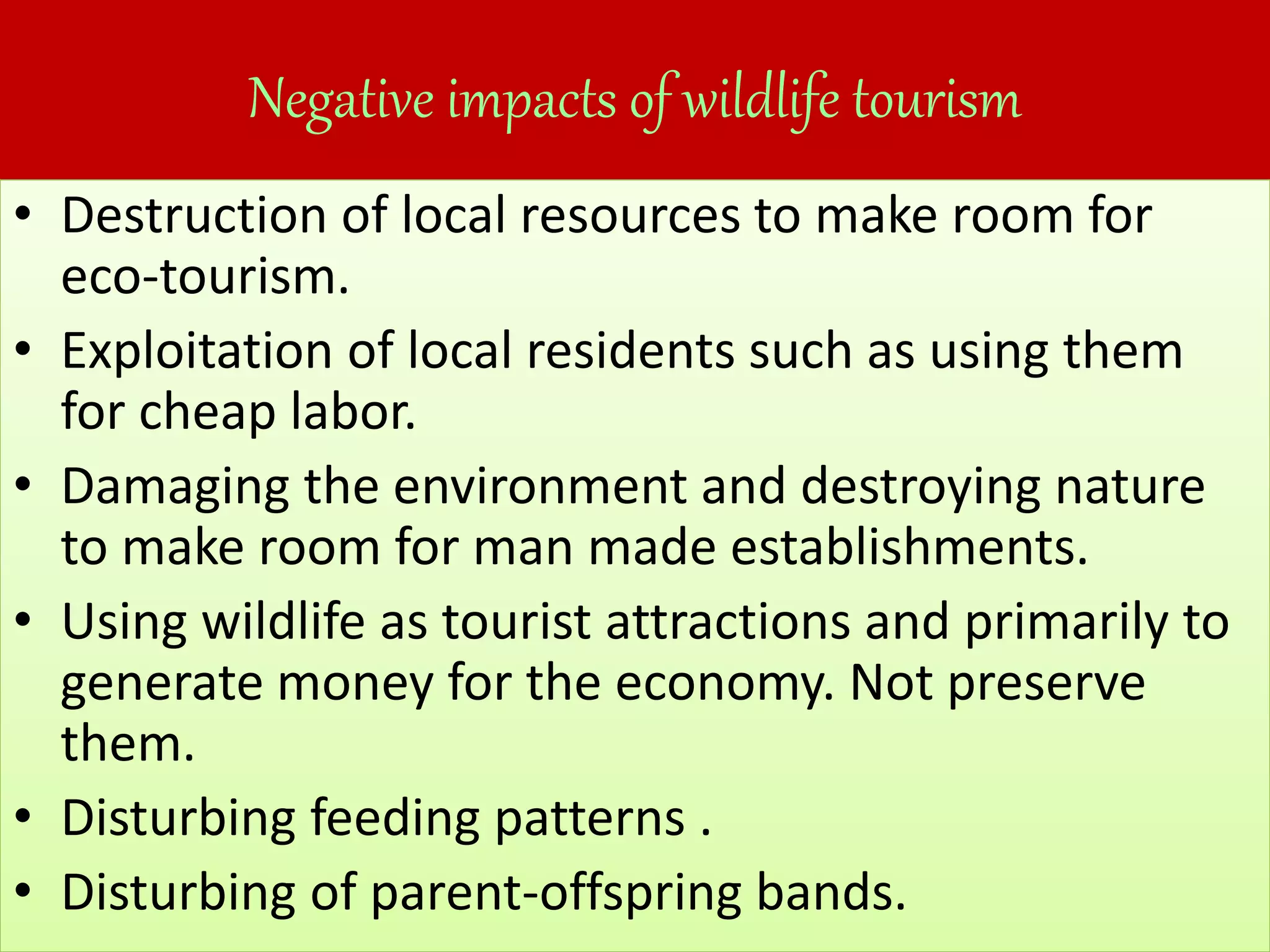 case study on wild life tourism | PPTX