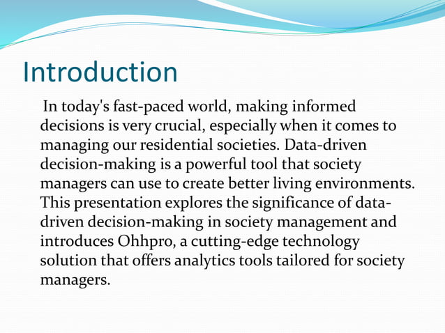 Enhancing Society Management with Data-Driven Decision-Making Using ...