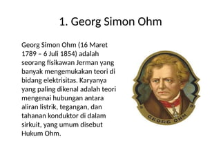 materi listrik statis (hukum ohm) kelas 9 | PPTX
