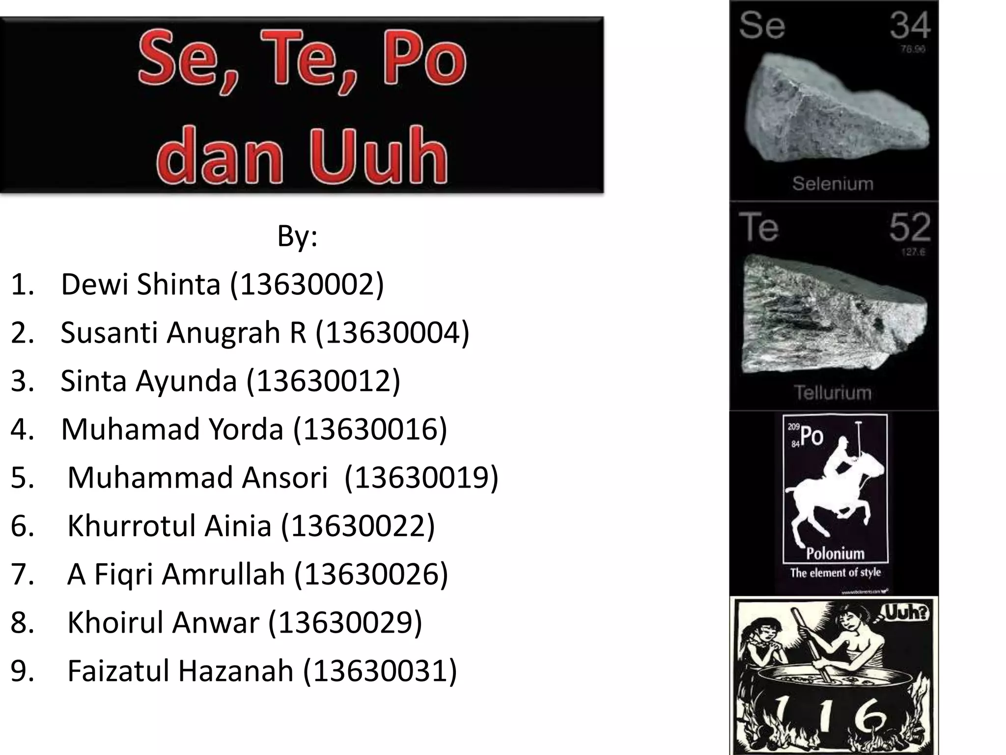 ppt kimia unsur se te po uuh | PPTX