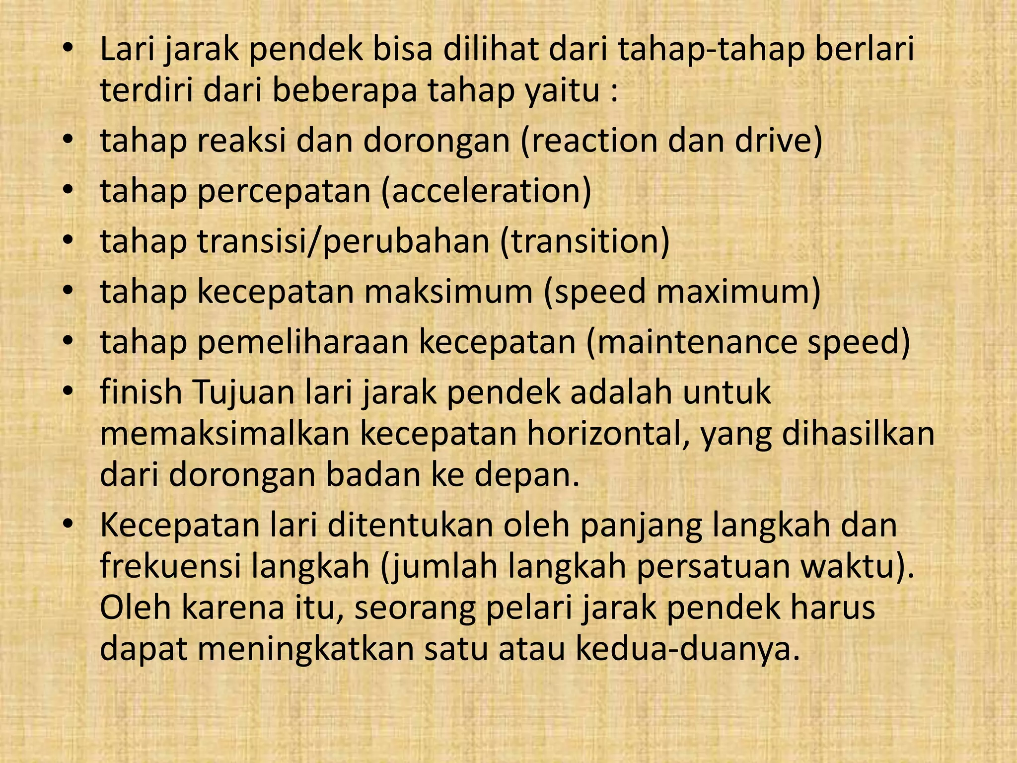 Ppt olahraga lari | PPTX