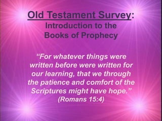 Ppt old testament survey | PPTX