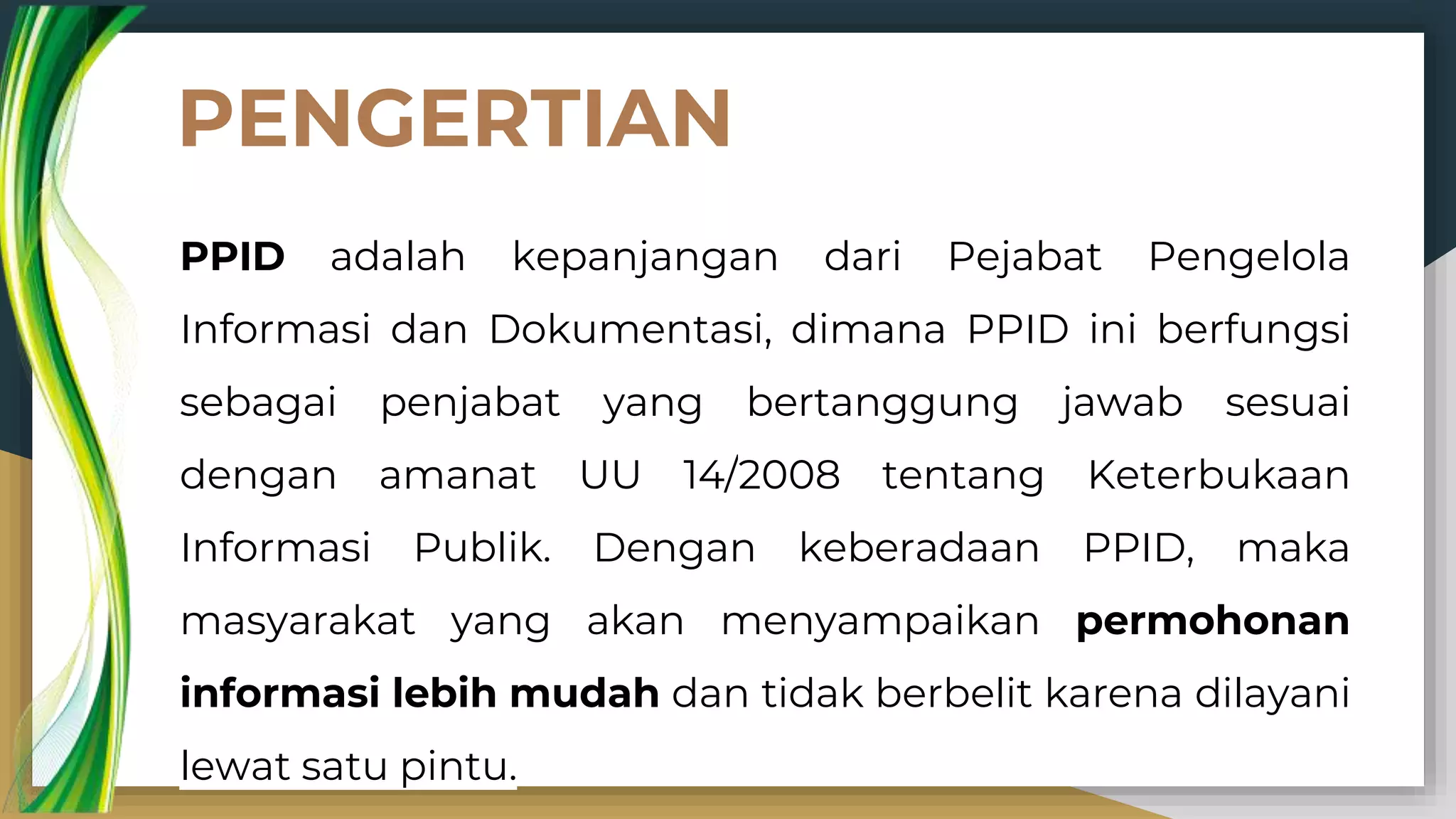 Tata kelola pelayanan informasi publik (ppid) Contoh data di ...