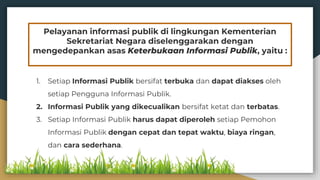 Tata kelola pelayanan informasi publik (ppid) Contoh data di ...