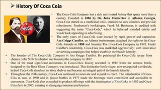 Supply Chain and Market analysis Of Cola Company .pptx