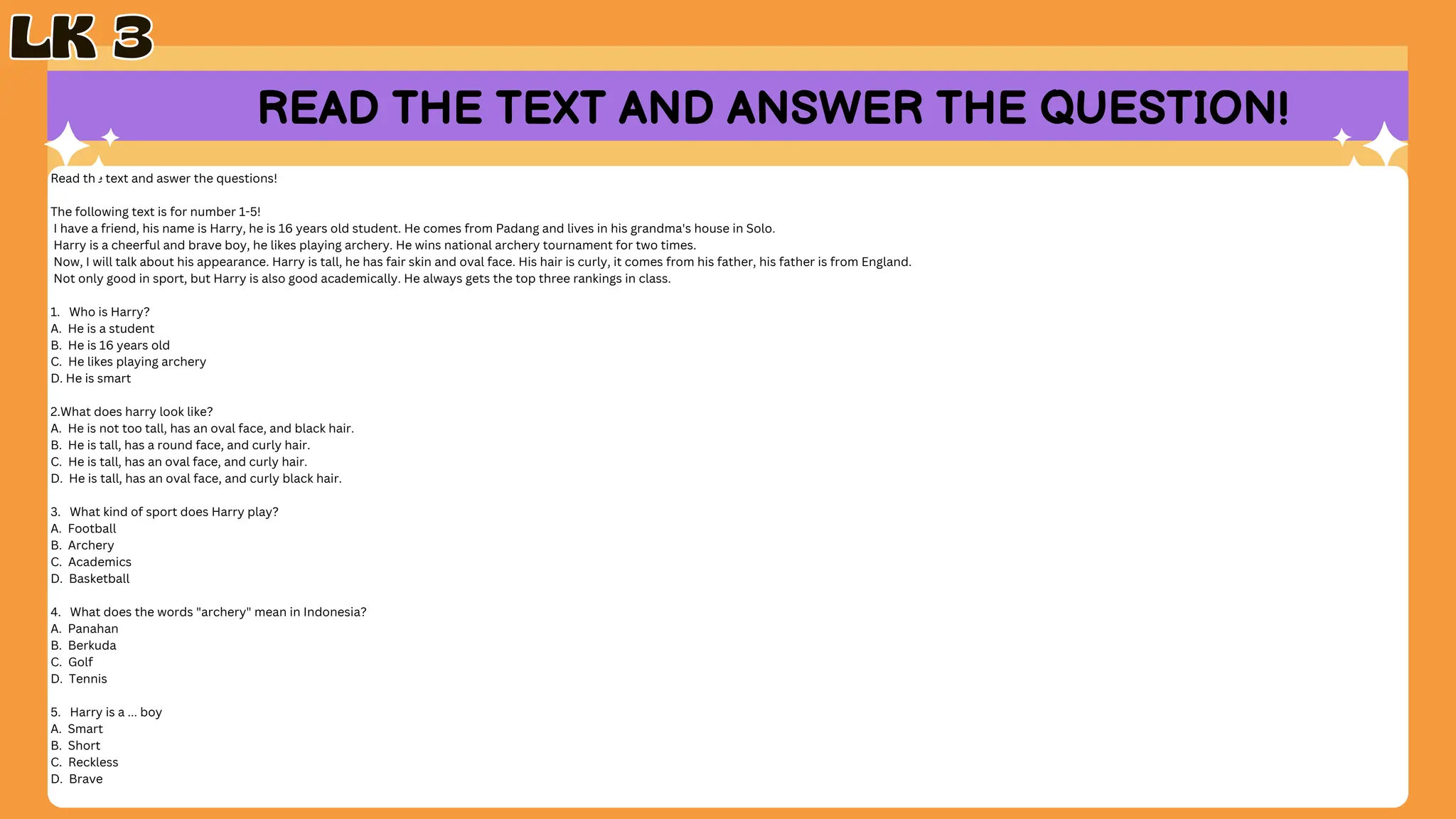 Powerpoint Descriptive Text Kelas VII Kurikulum Merdeka | PDF