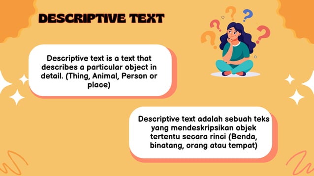 Powerpoint Descriptive Text Kelas VII Kurikulum Merdeka | PDF