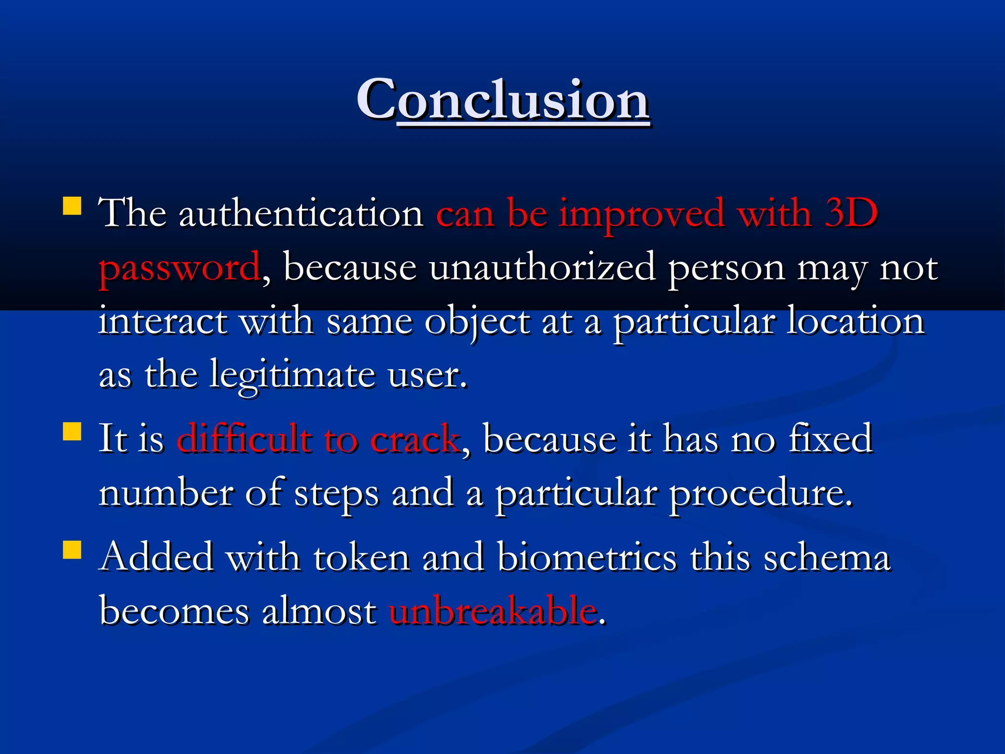 Ppt On 3d Password 2 Ppt
