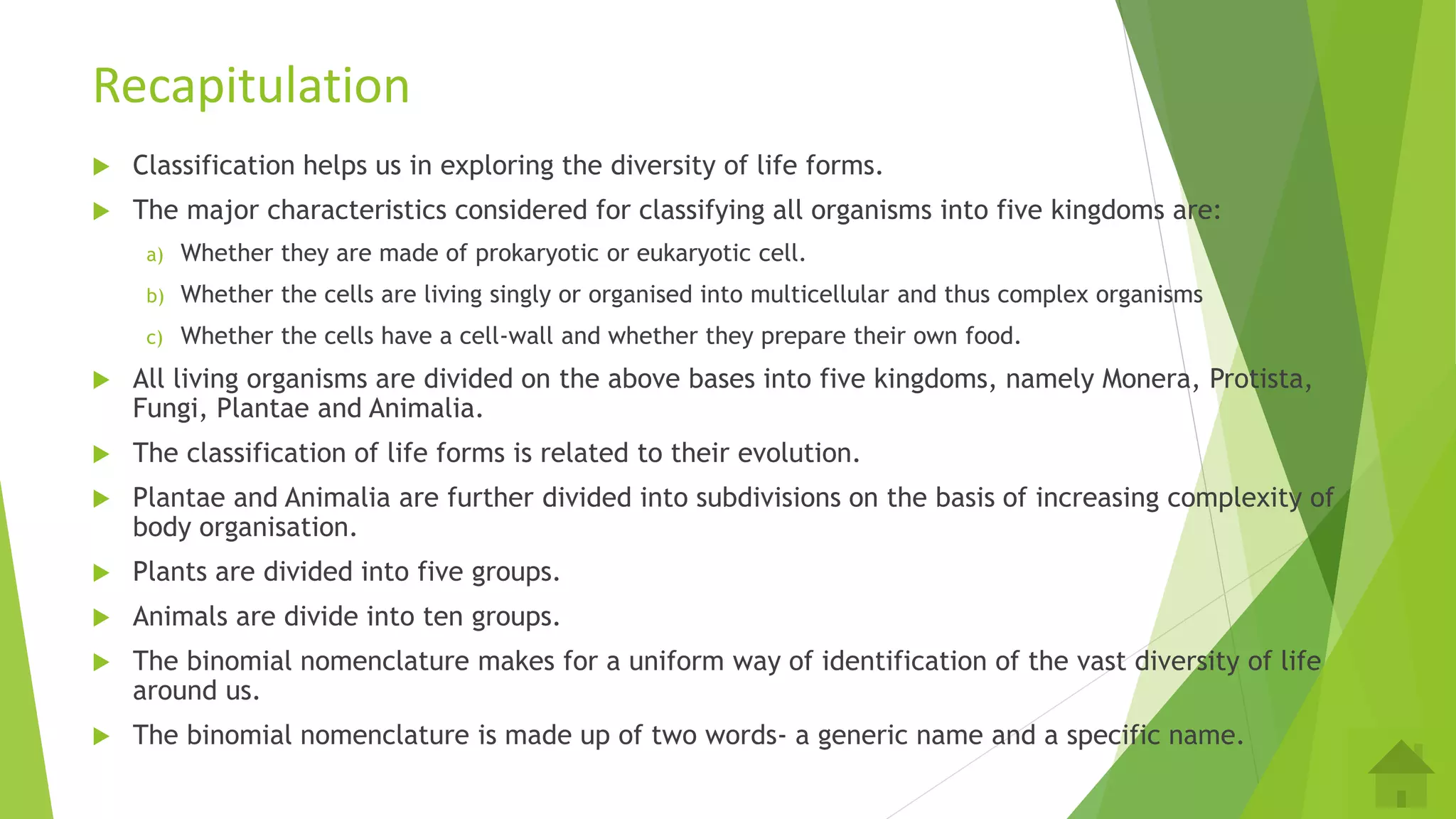PPT on Five Kingdom Classification | PPTX