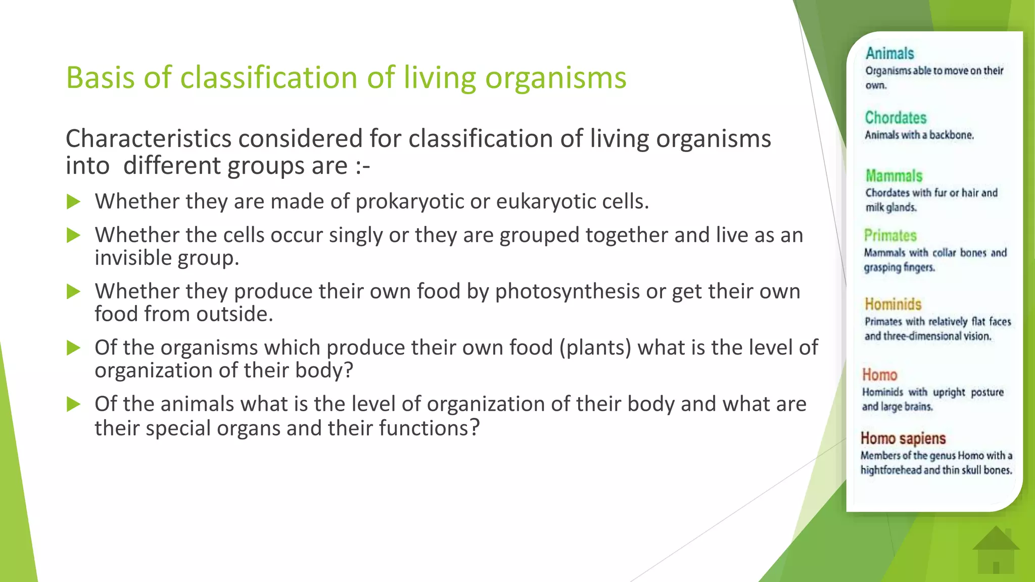 PPT on Five Kingdom Classification | PPTX