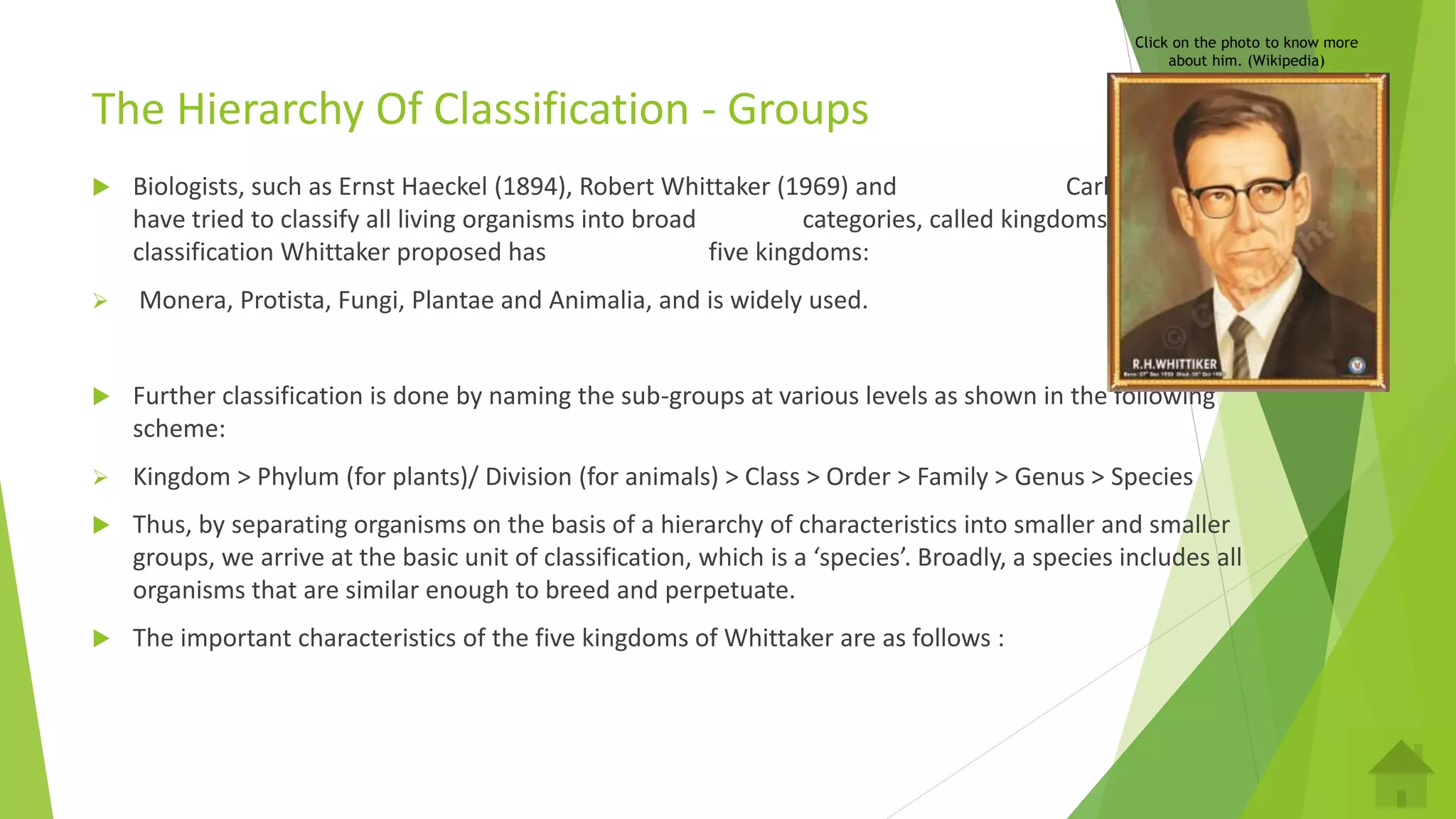 PPT on Five Kingdom Classification | PPTX