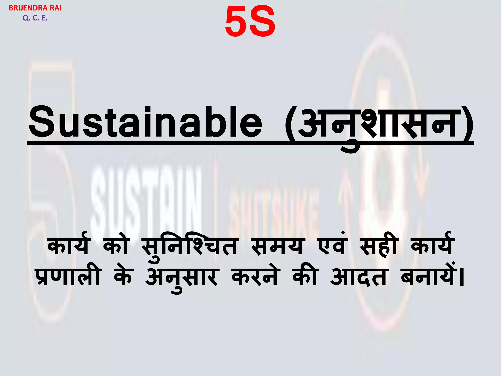 5S सम्पूर्ण Hindi में | PPTX