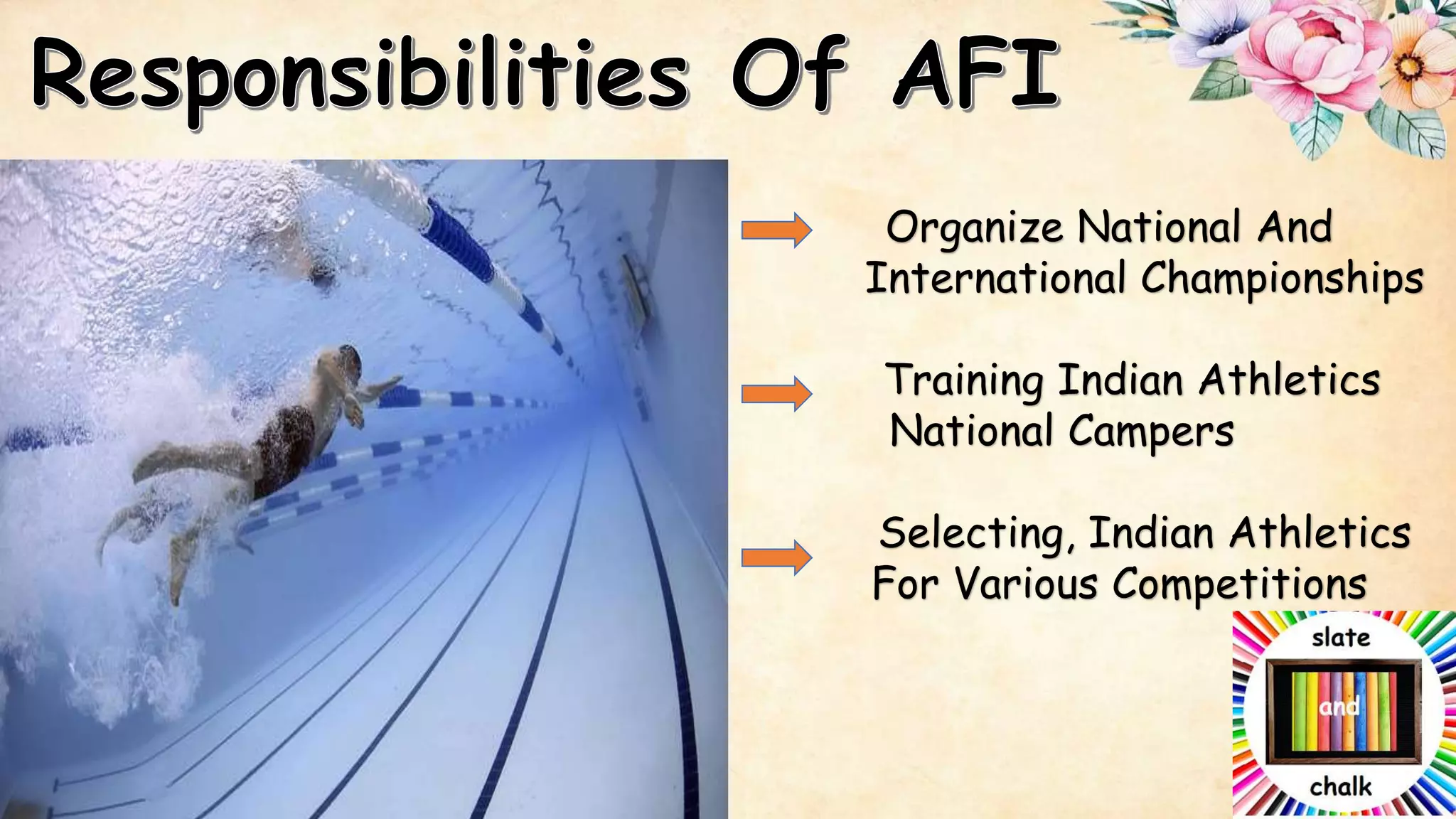 PPT ON AAFI || PPT ON AMATEUR ATHLETIC FEDERATION OF INDIA || IMPORTANT ...