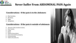 Ppt on abdominal pain | PPTX | Digestive Disorders | Diseases and ...