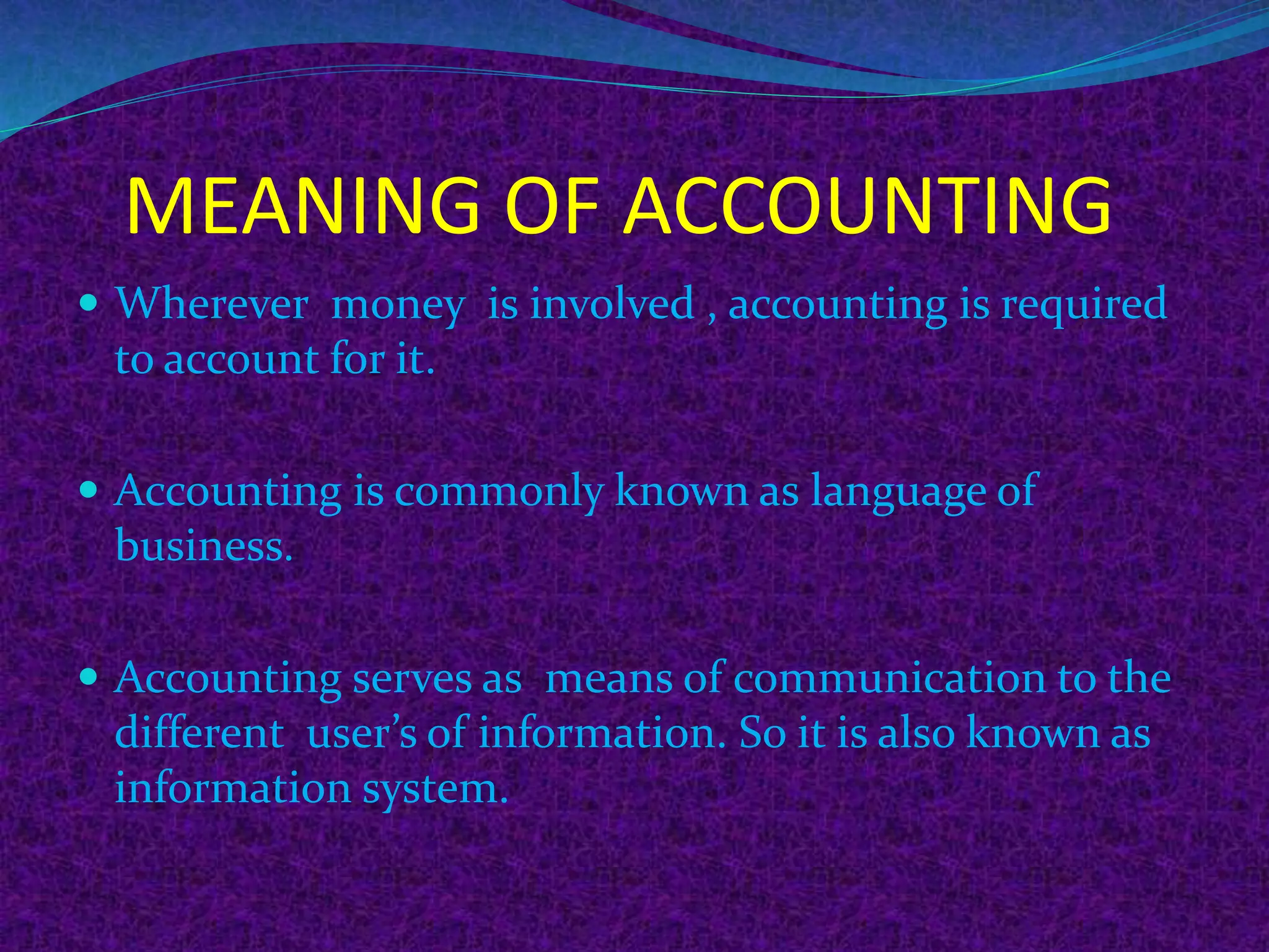 PPT ON INTRODUCTION TO ACCOUNTING - 2 | PPT
