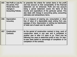 Ppt on accounting standards prepared by Prof.Satish R.Tajane | PDF ...