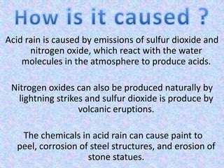 acid rain ppt | PPTX