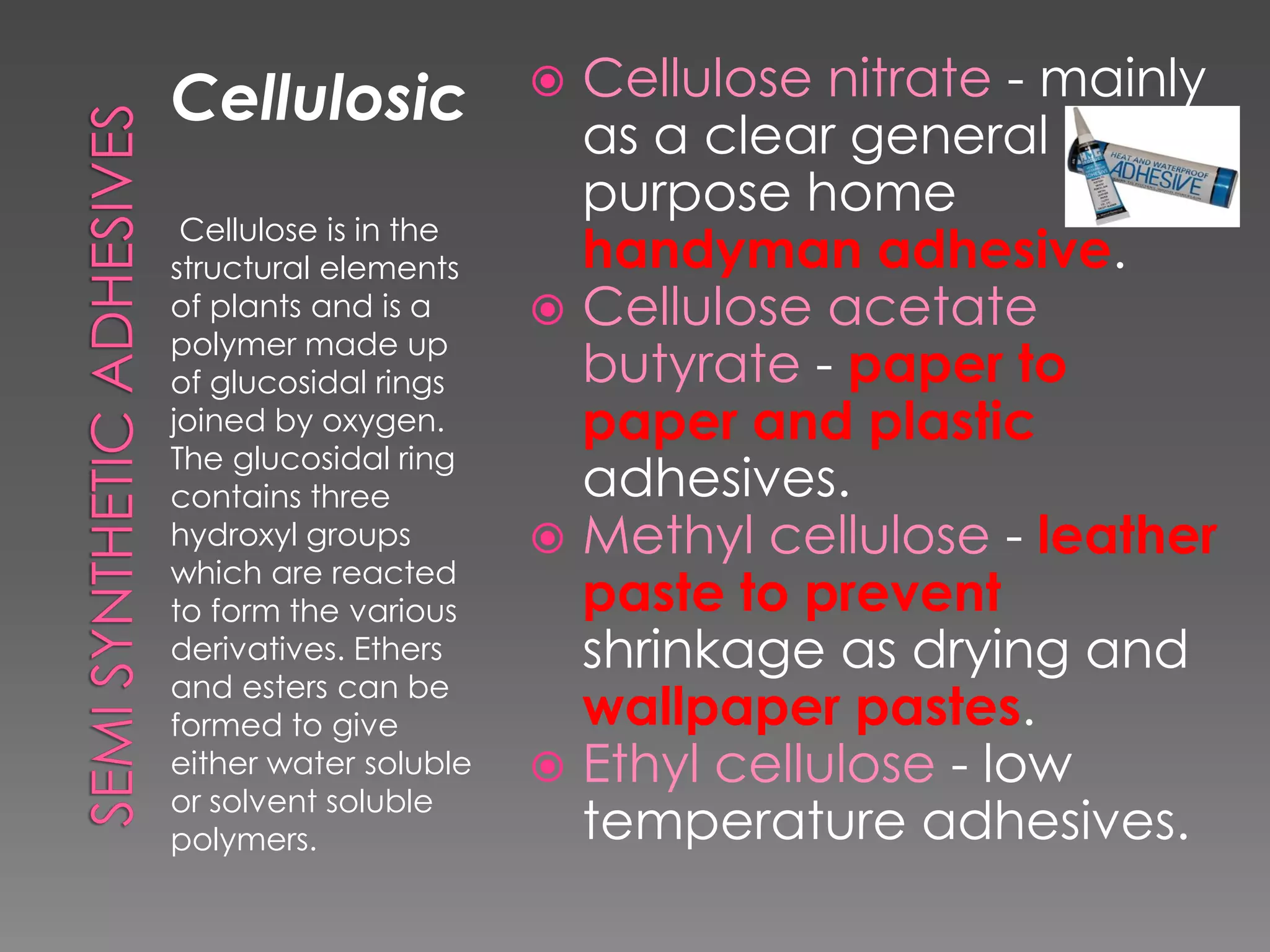 Ppt on Adhesives | PDF