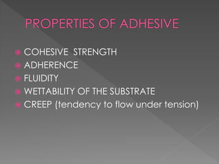 Ppt on Adhesives | PDF