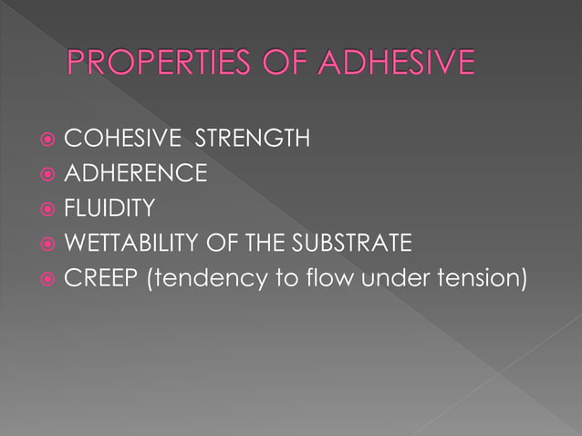 Ppt on Adhesives | PDF | Home & Garden