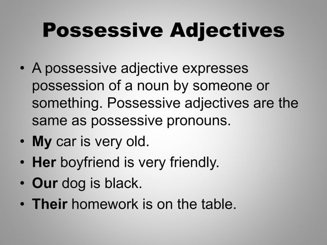 Adjectives | PPTX