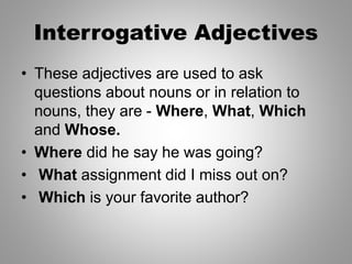 Adjectives | PPTX