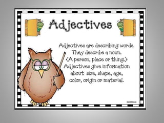 Adjective Definition For Kids