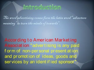 Ppt on types of advertising | PPT