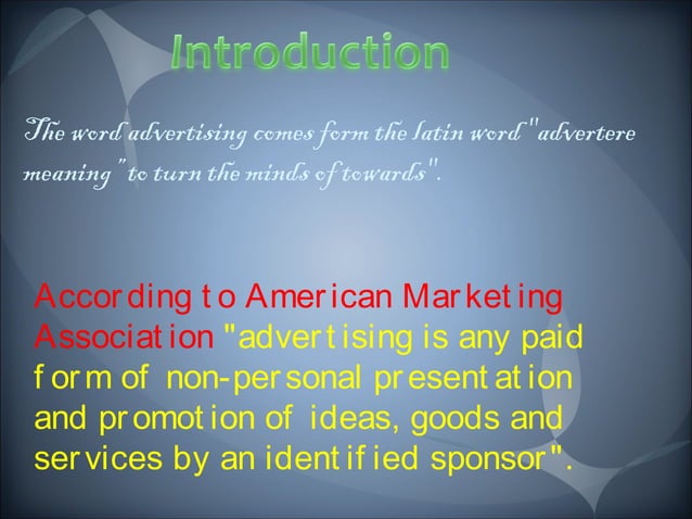 Ppt on types of advertising | PPT