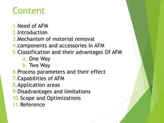 Ppt on afm by prabhakar and abhishek | PPTX | Physics | Science