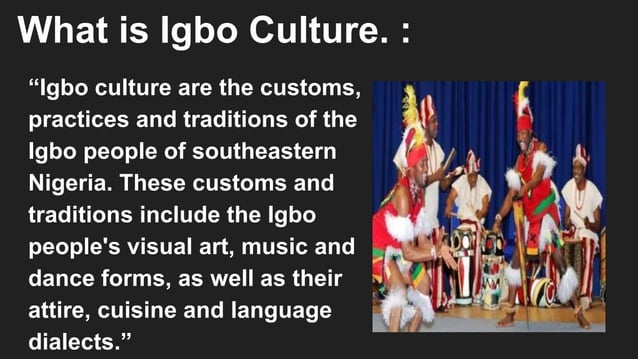 Ppt on Igbo Culture in Things Fall Apart | PPTX | Religion & Spirituality