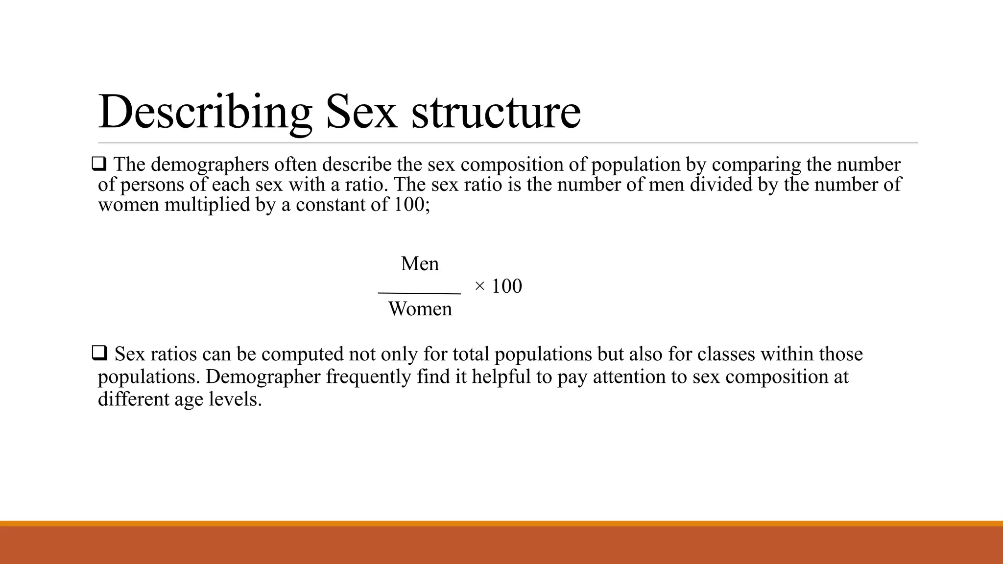 Age And Sex Structure Pptx