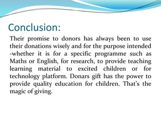 PPT on Akshara Foundation Bengaluru NPO/NGO | PPTX