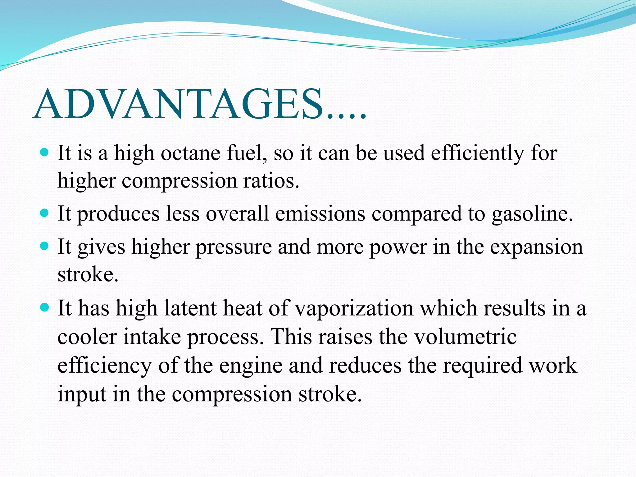 ALCOHOL AS AN ALTERNATIVE FUEL IN IC ENGINE | PPTX