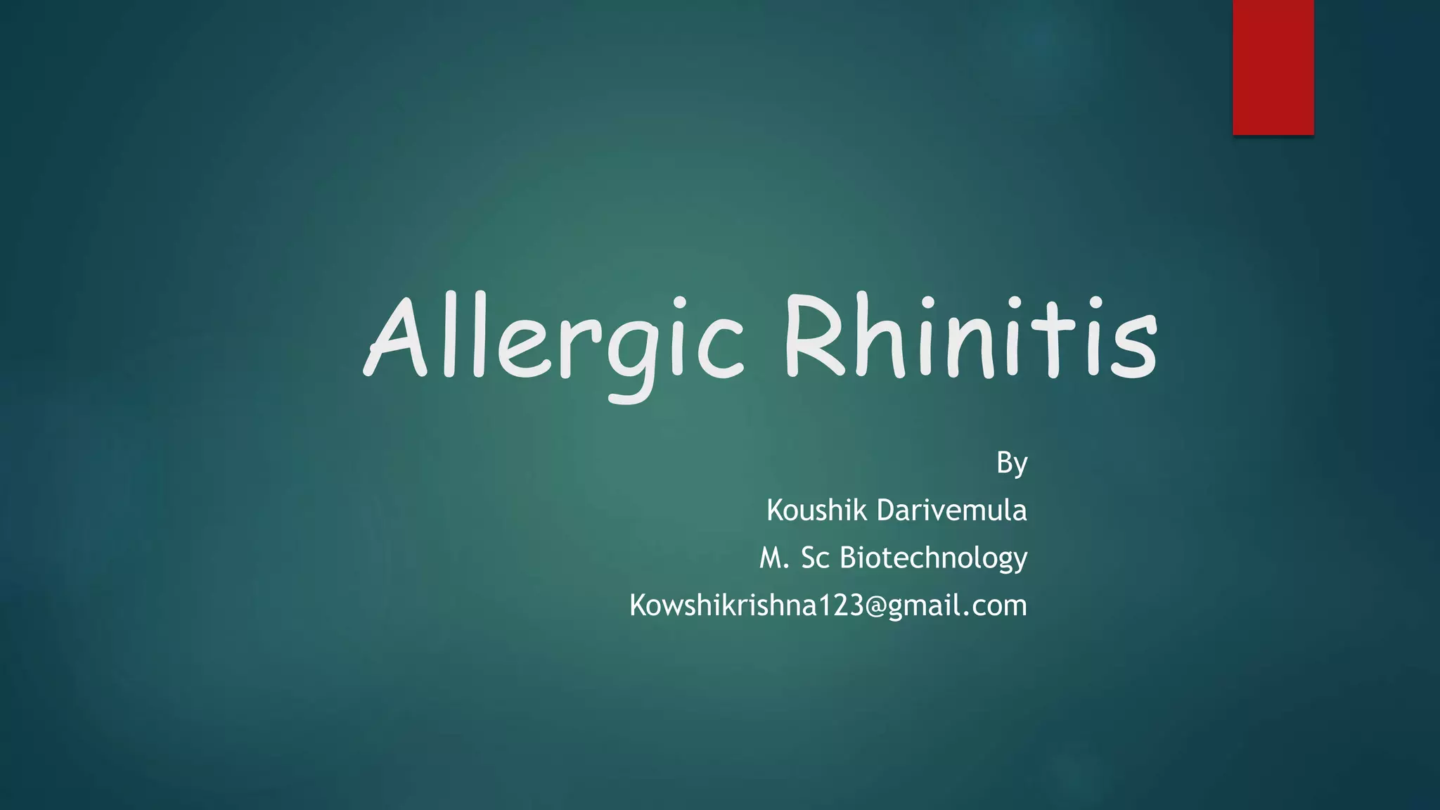 PPT on Allergic Rhinitis.pptx