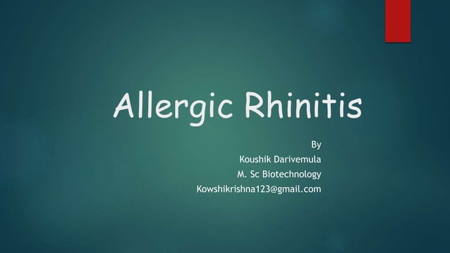 PPT on Allergic Rhinitis.pptx