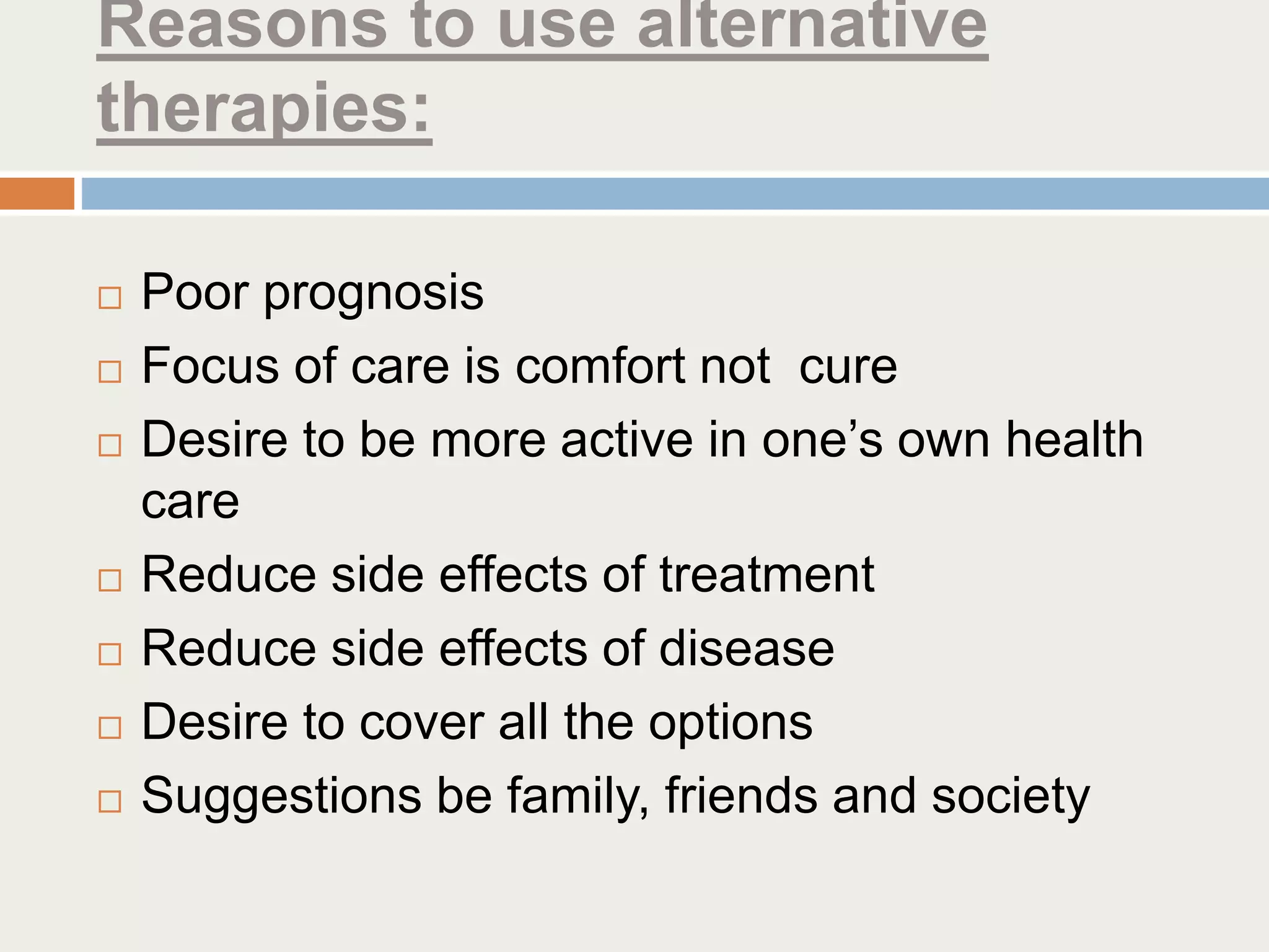 Alternative Modality Of Care | PPTX