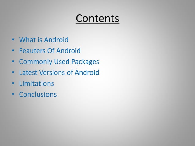 Ppt on android | PPT | Free Download