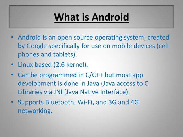 Ppt on android | PPT | Free Download