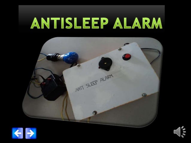 anti sleep alarm for students | PPTX
